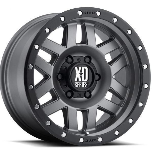 KMC XD128 Machete Matt grey with black ring